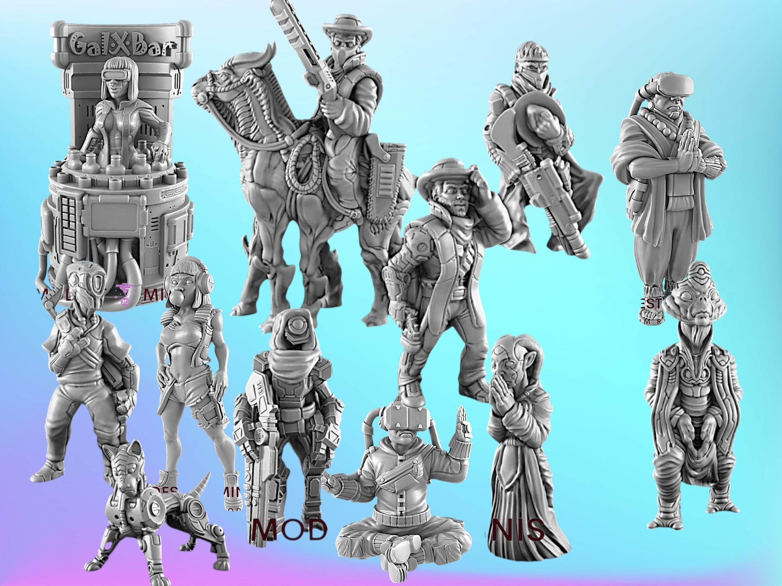 Unbreakable Sci Fi and Cyberpunk – Modest Minis Studio