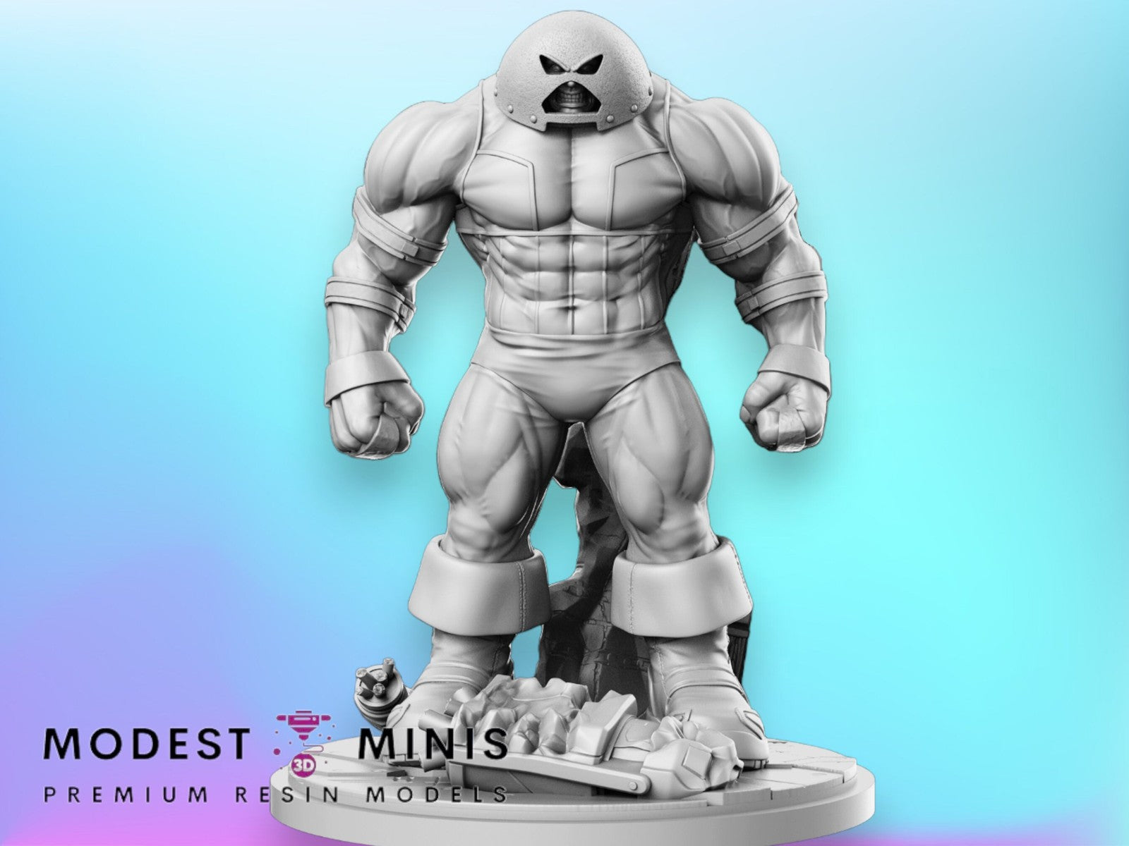 3D printed 40mm superhero MCP miniatures from Modest Minis Studio