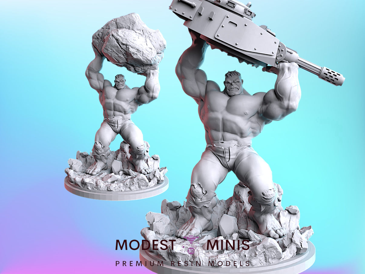 3D printed 40mm superhero MCP miniatures from Modest Minis Studio