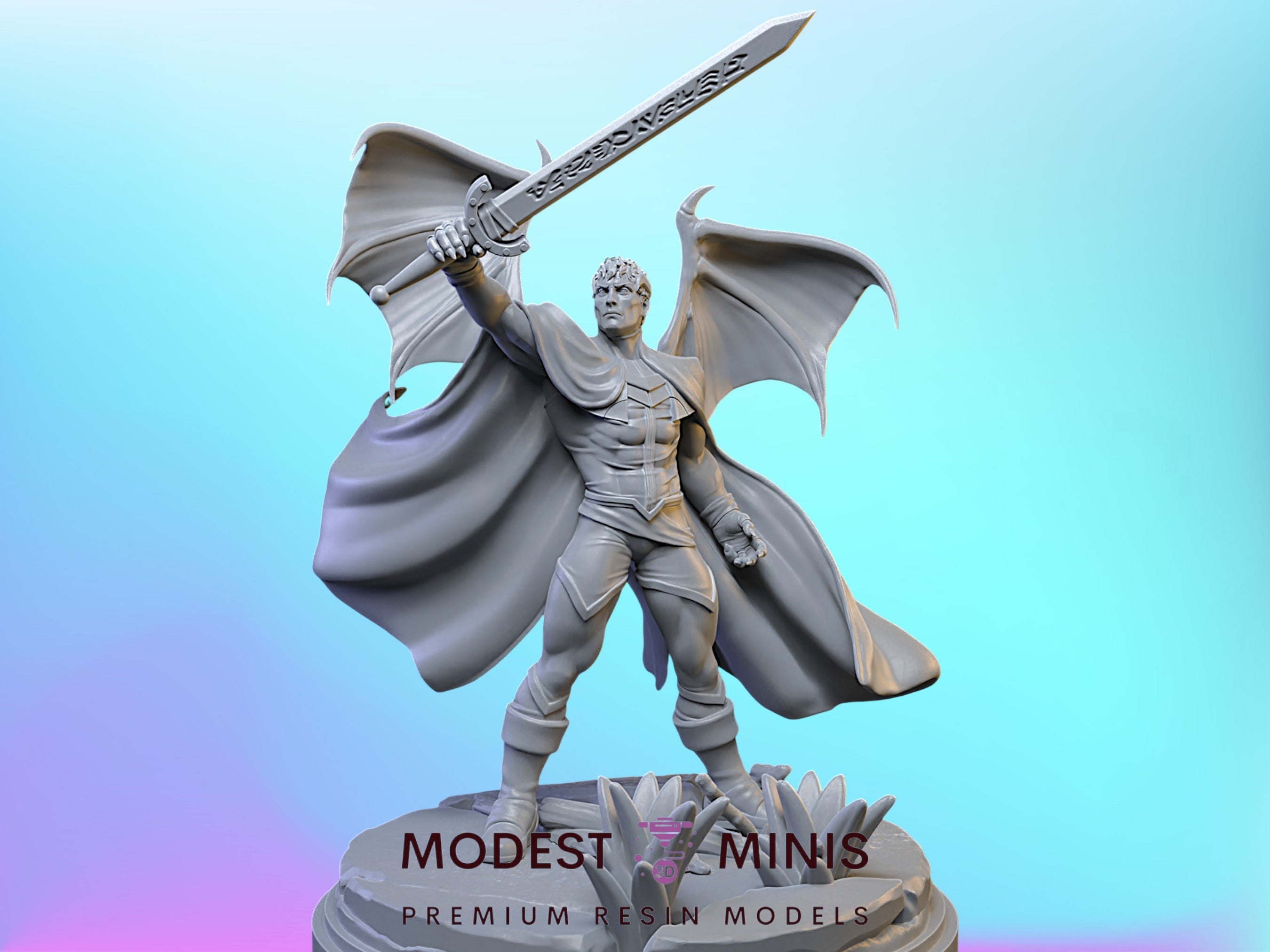 3D printed 40mm superhero MCP miniatures from Modest Minis Studio