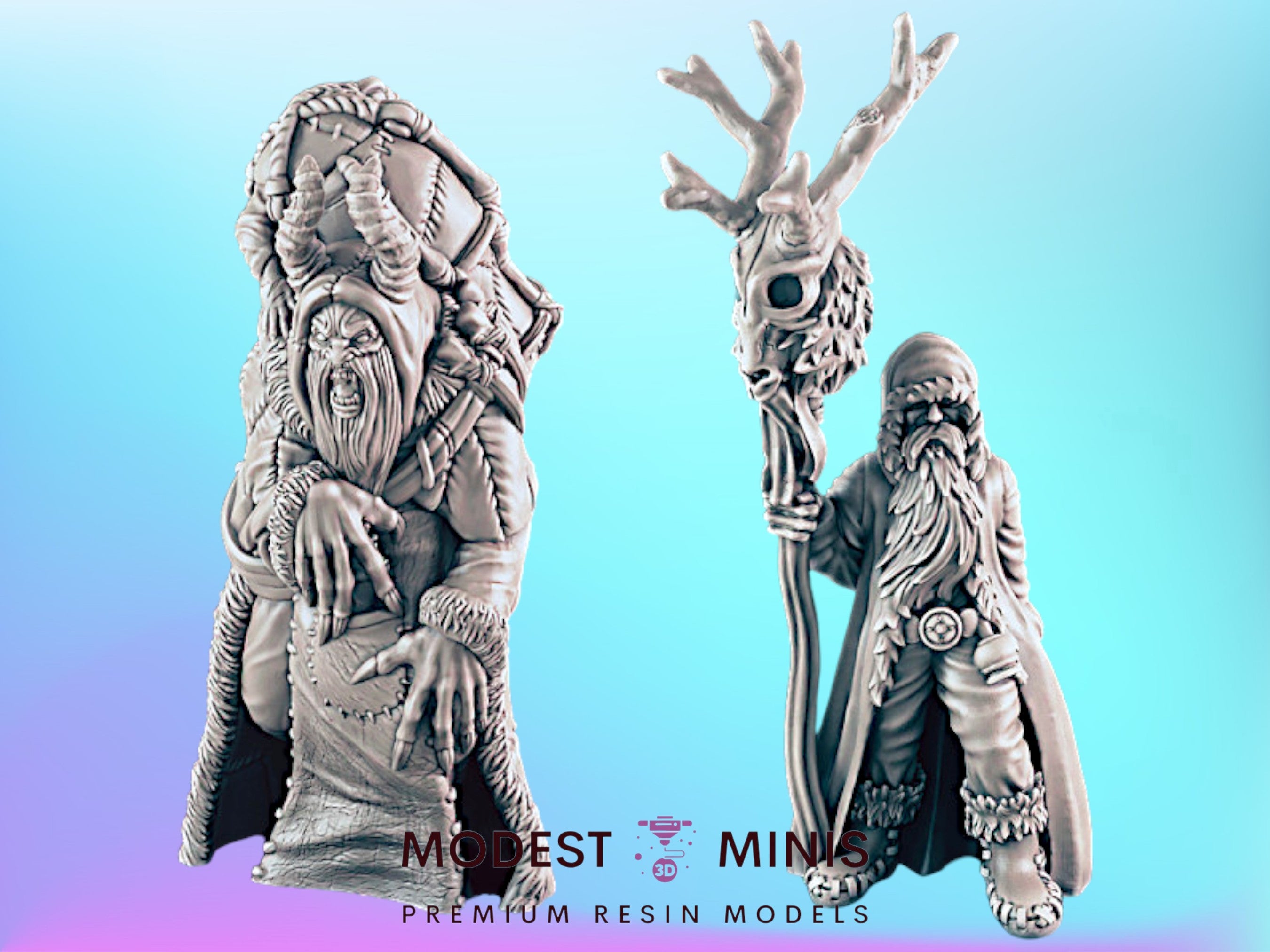 Alchemist Human Female | 25mm - 100mm Scale | DnD | EC3D Fantasy Mini ...