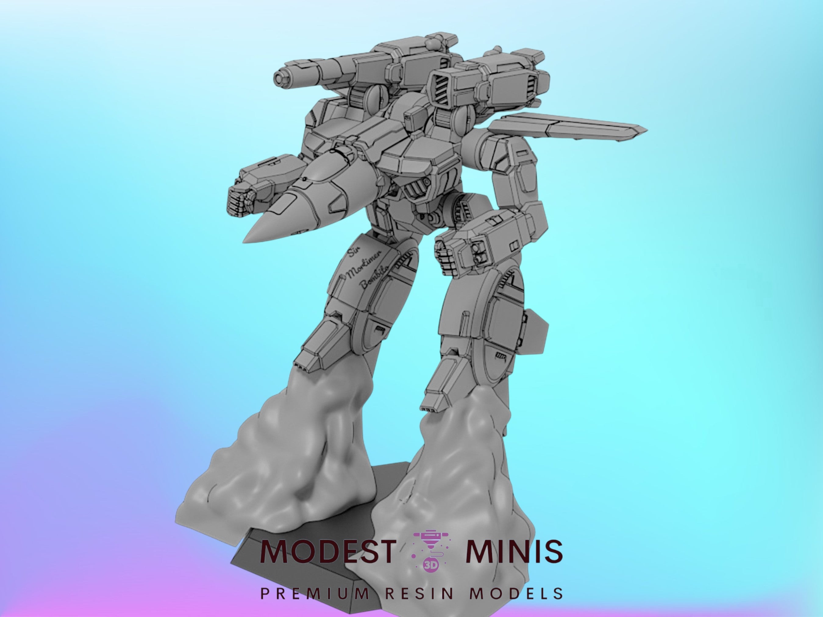 MDog C | 1:265 | 6mm Battletech Scale | Mecha | Sir Mortimer – Modest ...